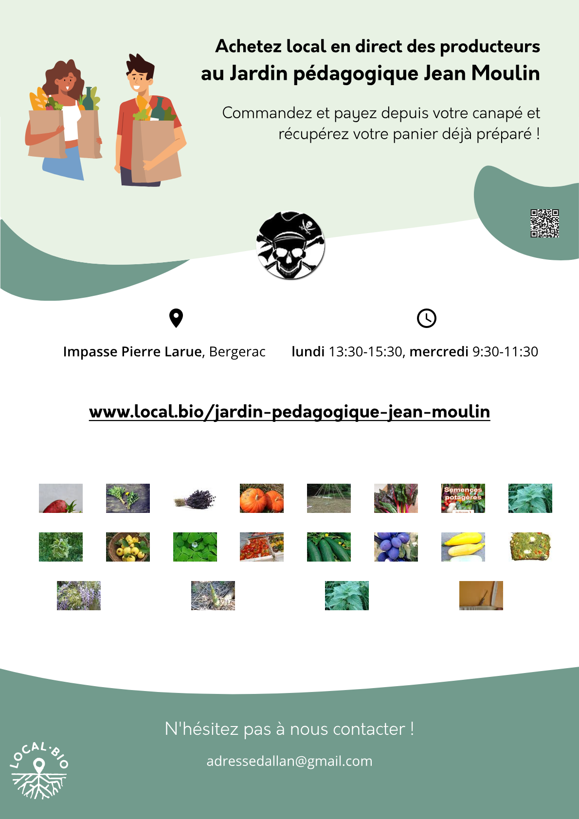 Jardin pédagogique Jean Moulin - produits bio locaux en vente directe à ...