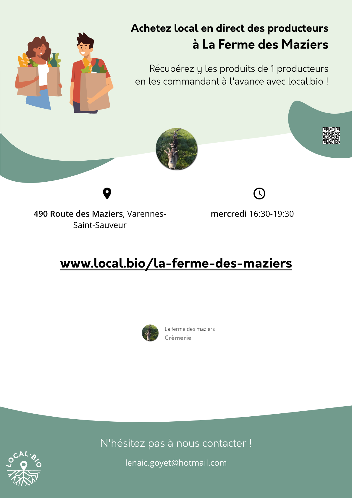 La Ferme des Maziers - produits bio locaux en vente directe à Varennes ...