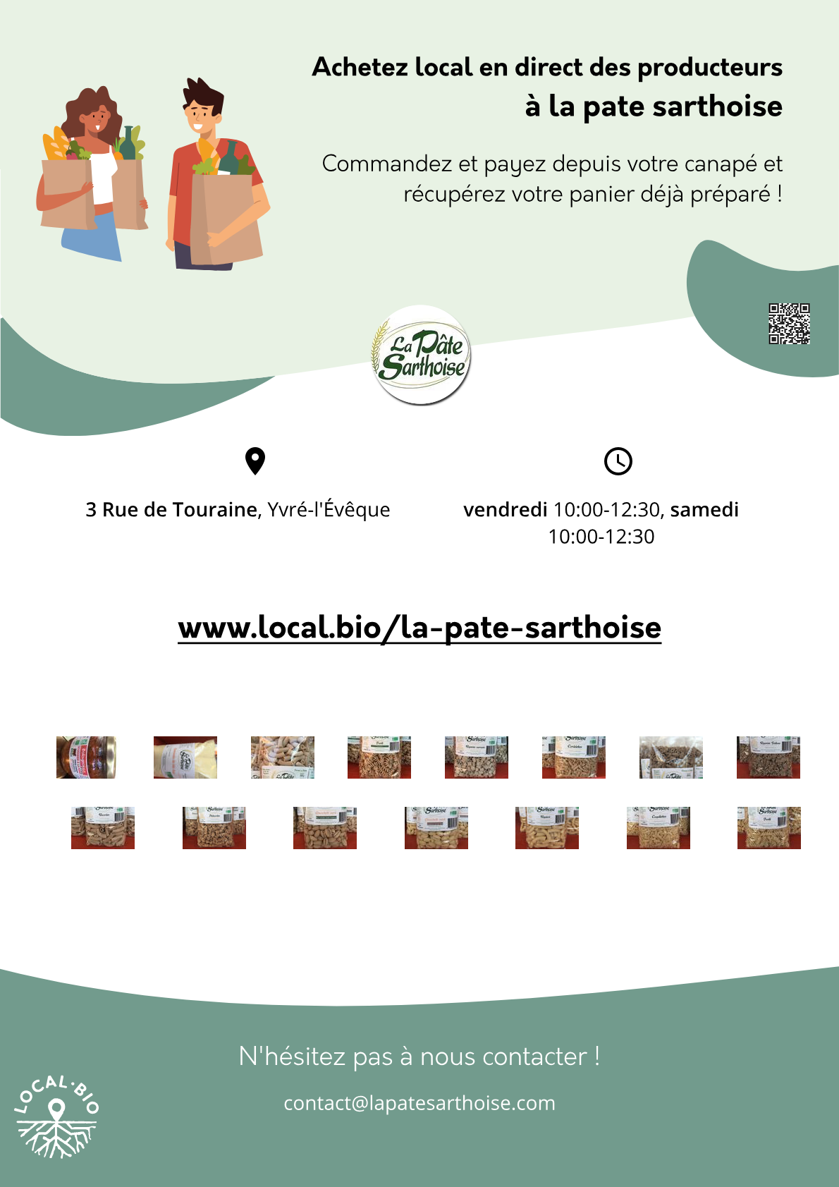 la pate sarthoise - produits bio locaux en vente directe à Yvré-l ...