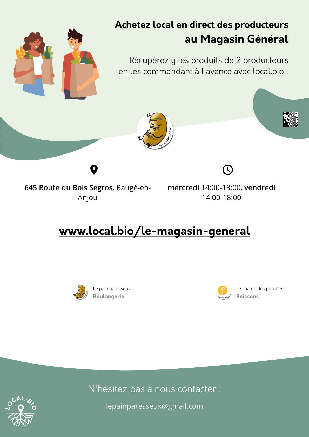 Le Magasin Général - produits bio locaux en vente directe à Baugé-en ...