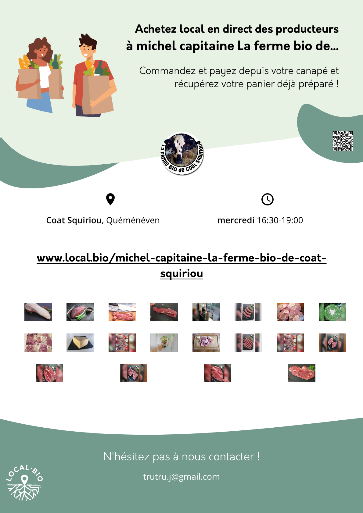 michel capitaine La ferme bio de Coat Squiriou - produits bio locaux en ...