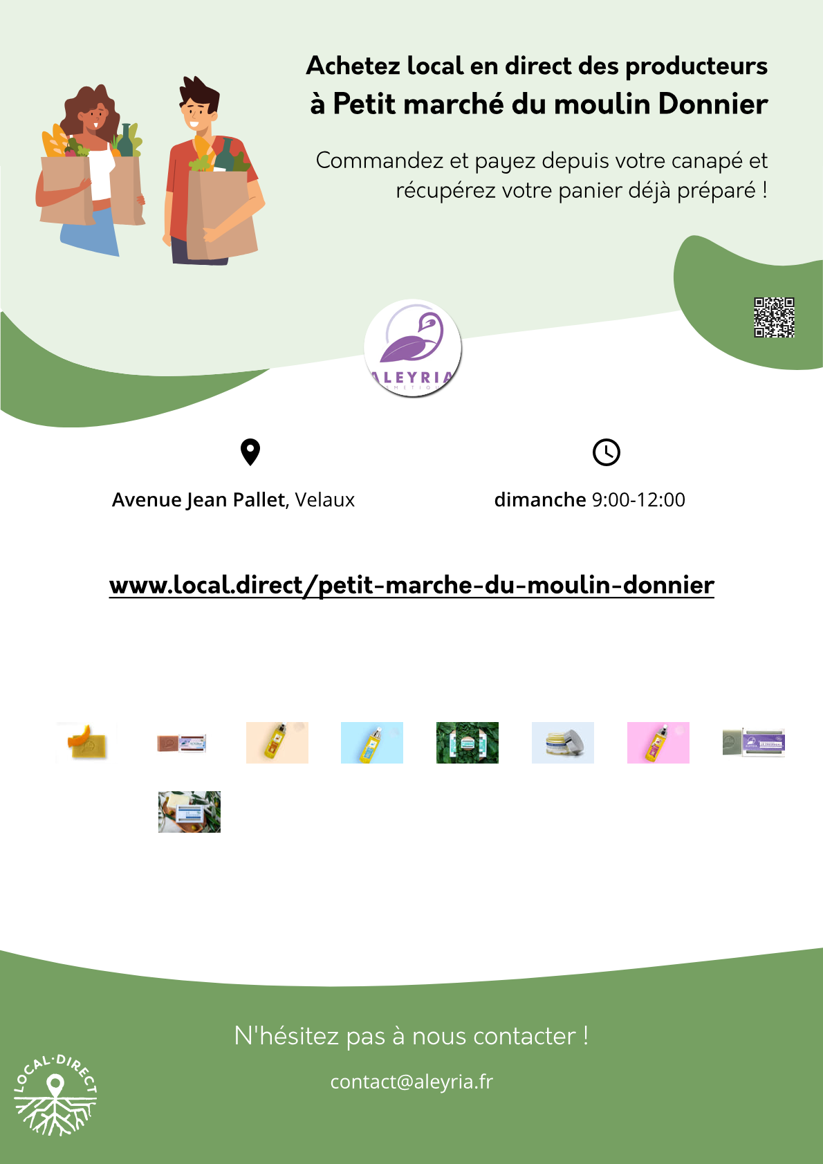 Petit marché du moulin Donnier - produits bio locaux en vente directe à ...